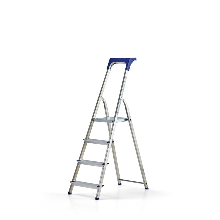 Aluminium platform steps ABOVE, 4 treads, H 760 mm | AJ Products IE