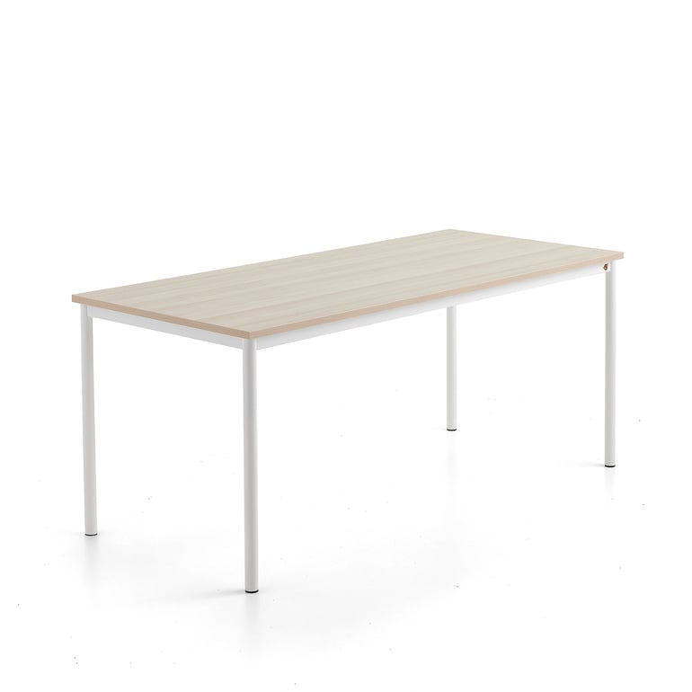 Bord SONITUS PLUS, 1800x800x760 mm, stativ vit, ljuddämpande ...
