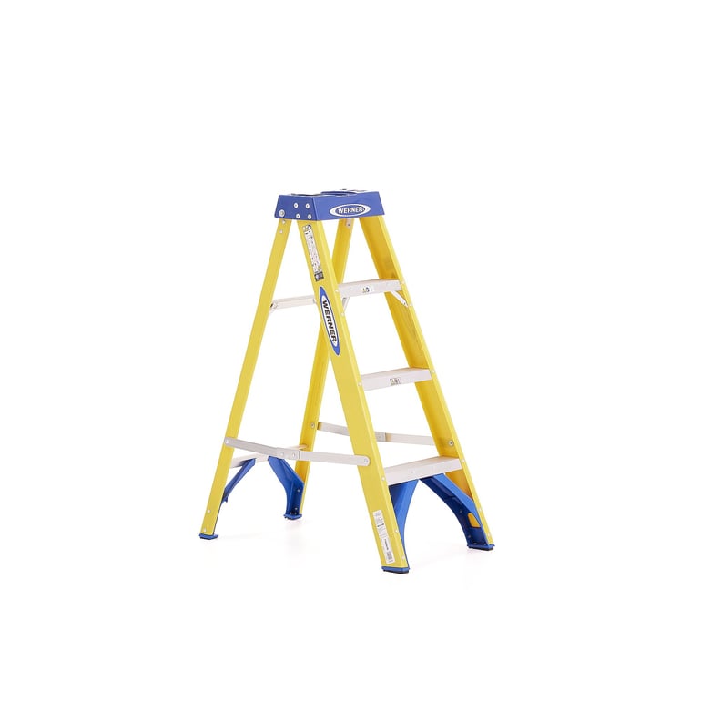 Profesionalne merdevine od fiberglasa LOFTY, 4 stepenika, V 1120 mm ...