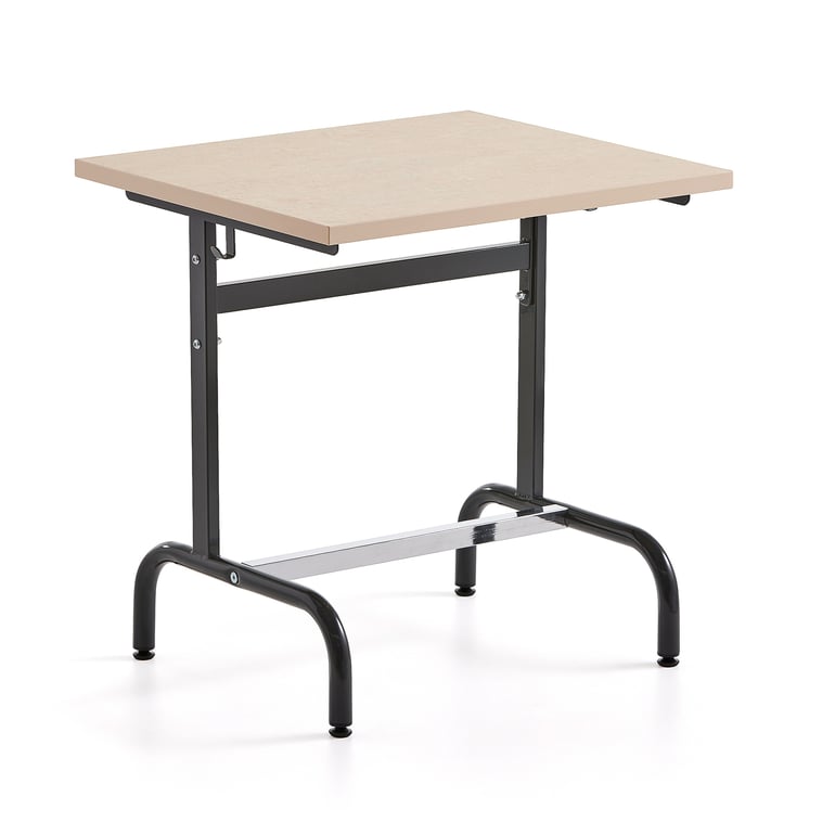 Elevbord 180, ljuddämpande linoleum, antracitgrå/beige | AJ Produkter