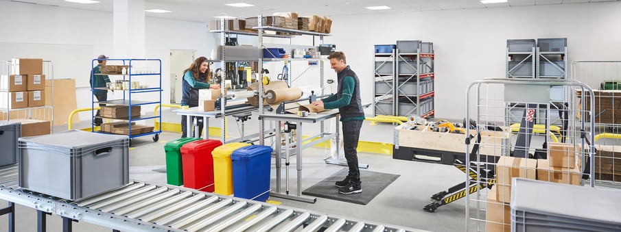 Tips to Boost Efficiency with an Ergonomic Packing Station | AJ Products UK