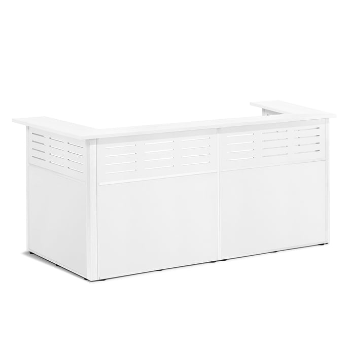 Receptionsdisk TREAT, 4 sektioner, vit | AJ Produkter