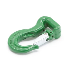 Round sling hook, 2000 kg load, green | AJ Products