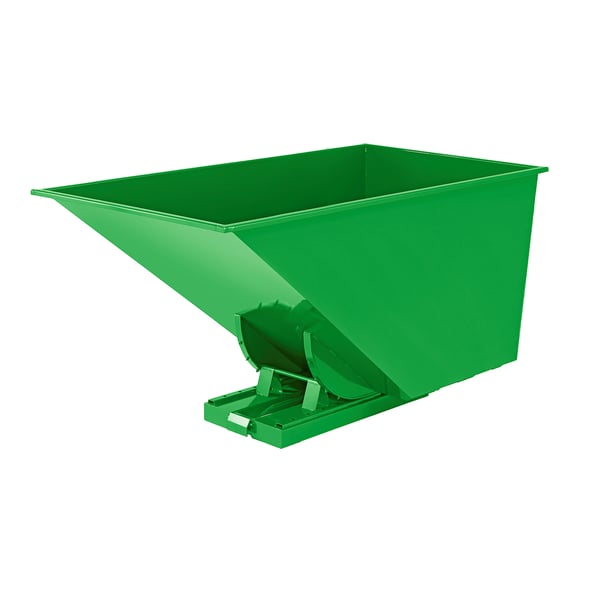 Auto self tipping skip SPECTRA, 2073x1066x1248 mm, 1600 L, green | AJ ...