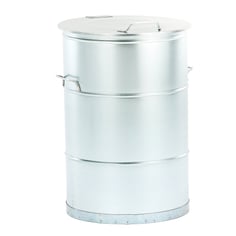 Solvent rag bin LISTON, Ø 550x780 mm, 160 L, galvanised | AJ Products
