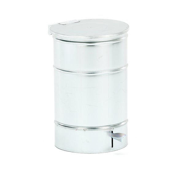 Solvent rag bin LISTON, Ø 320x480 mm, 30 L, galvanised | AJ Products