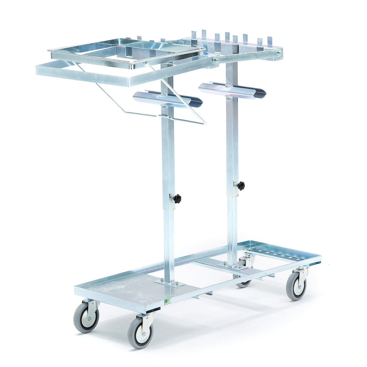Recycling trolley with handles, 900x400x800-1000 mm | AJ Products
