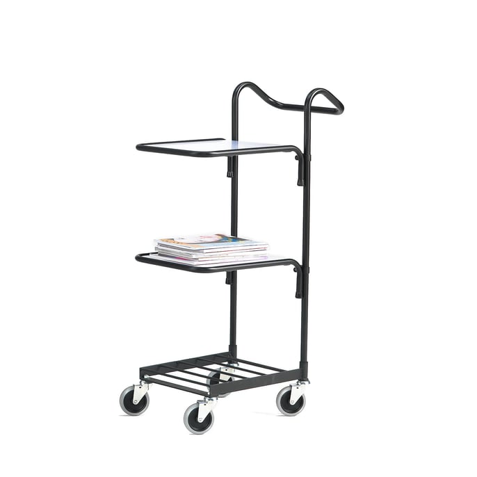 Mini trolley COMPACT, 2 shelves, 660x360x1070 mm | AJ Products