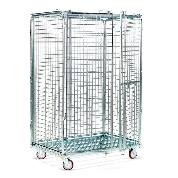 Security trolley HILL, 1200x800x1845 mm | AJ Products