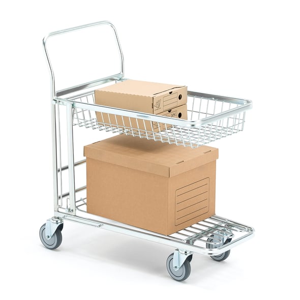 Lagerwagen mit Korb | AJ Produkte