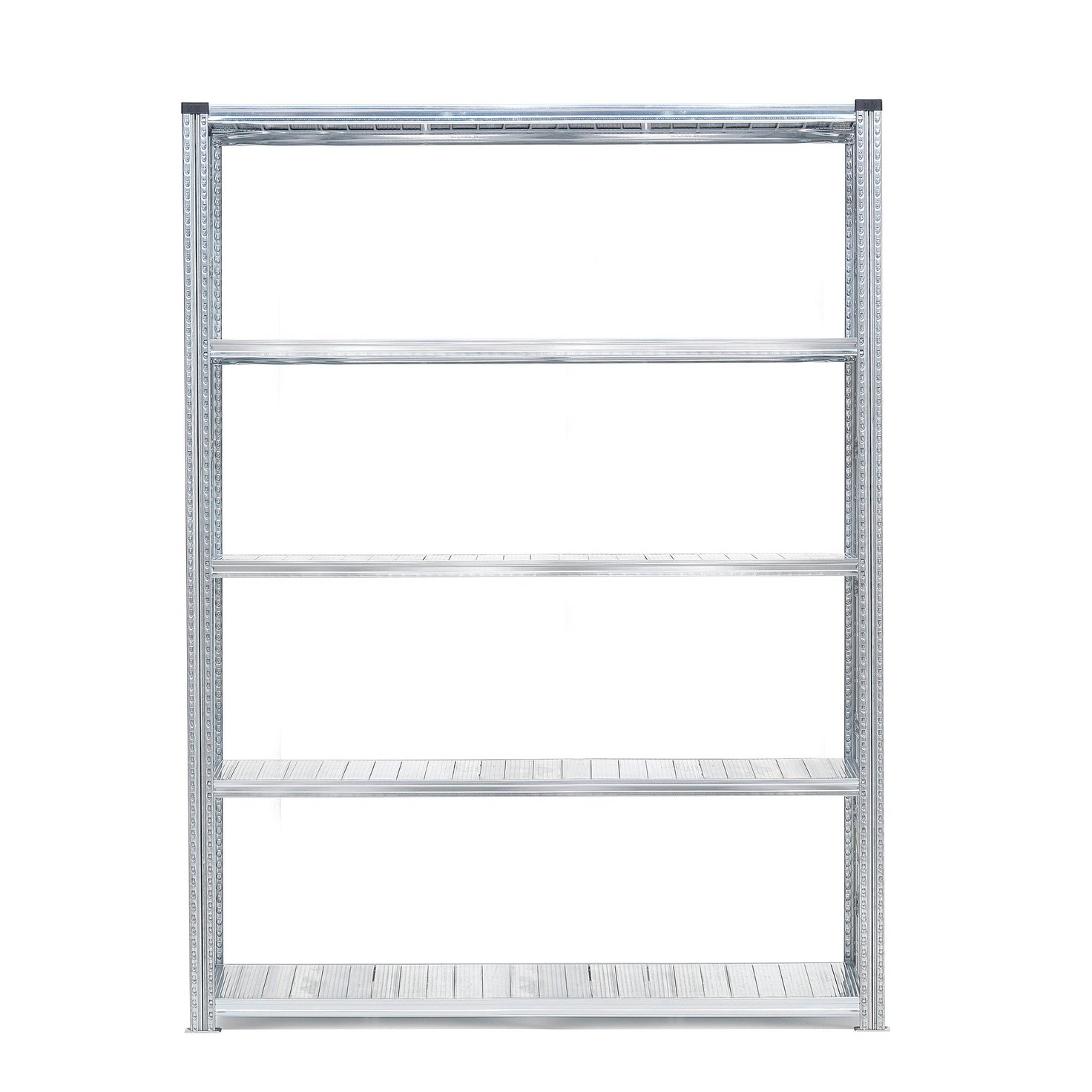 Galvanised shelving TRANSFORM, basic unit, 5 shelves, 2500x1500x800 mm ...