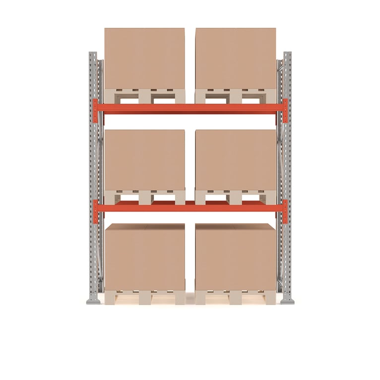 Pallet racking ULTIMATE, basic unit, 2500x1850x1100 mm, 6 x 1000 kg ...