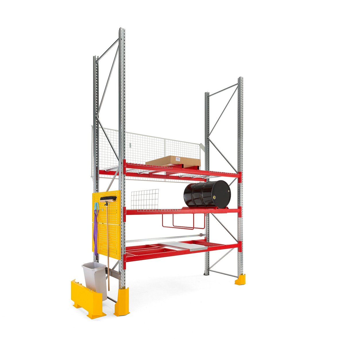 Pallet racking ULTIMATE, basic unit, 4000x3600x1100 mm, 16 x 500 kg ...