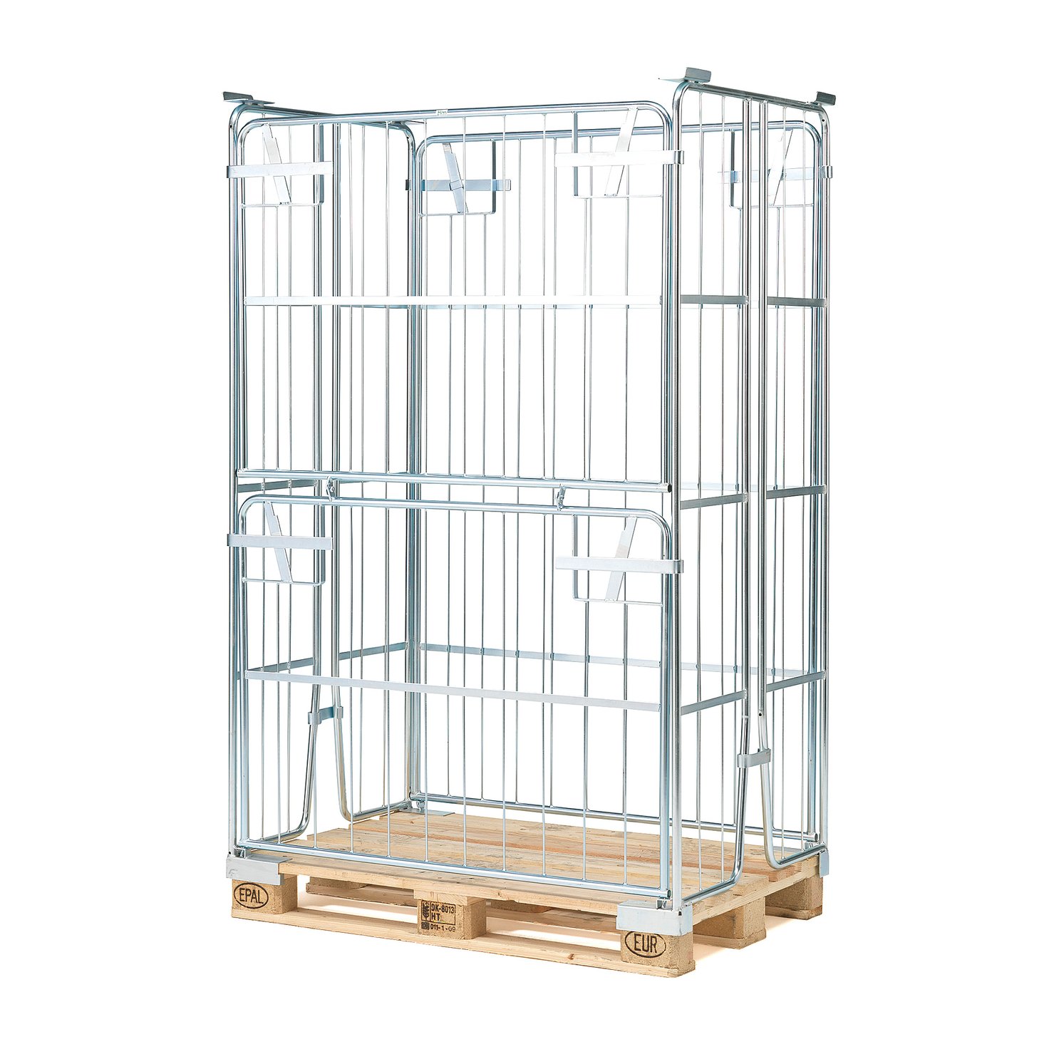 Pallet container AMOUNT, stackable, 1200x800x1800 mm | AJ Products