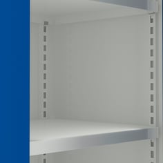 Extra deep storage cabinet SPIRIT, 1900x1020x500 mm, white, blue | AJ ...