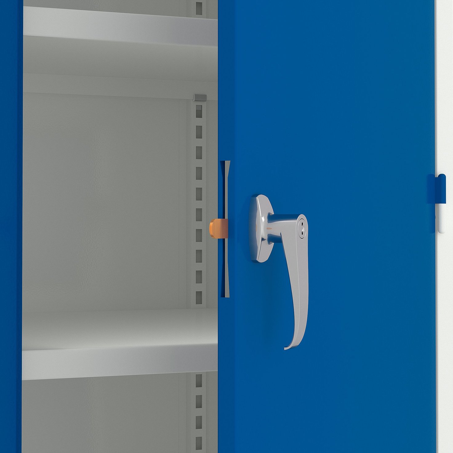 Extra deep storage cabinet SPIRIT, 1900x1020x635 mm, white, blue | AJ ...