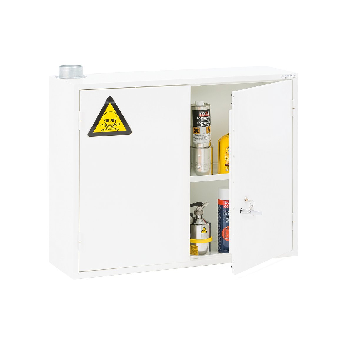 Fire-resistant chemical storage cabinet FORMULA, 800x1000x300 mm | AJ ...