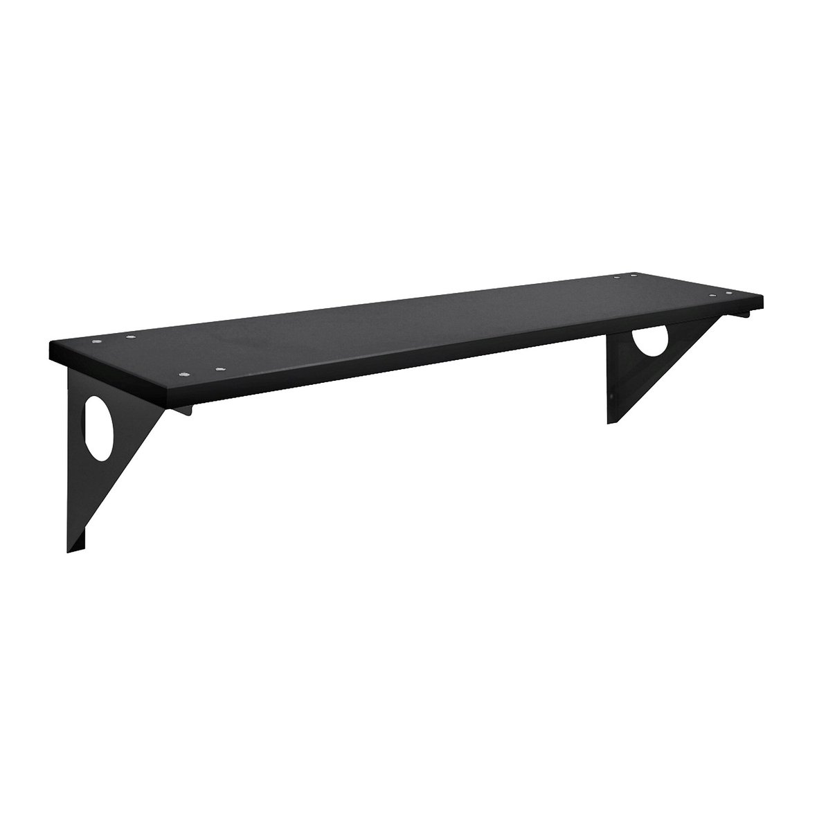 Wall mounted changing room bench STADIUM, 1000x360 mm, black | AJ Products