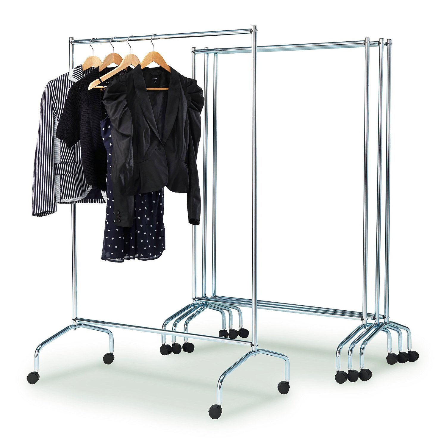 Clothes trolley COBALT, 1580x1050x530 mm | AJ Products