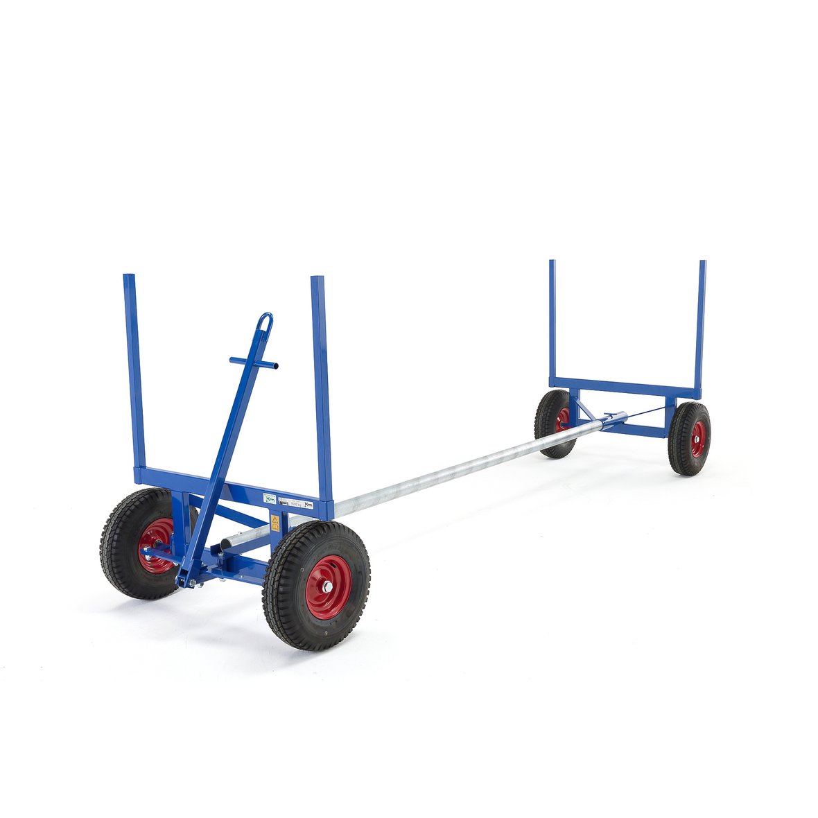 Long material trolley GRAHAM, 3500 kg load, 1160x1000 mm | AJ Products