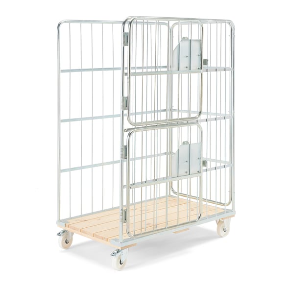 Rullcontainer JORDAN, 1195x745x1700 mm, med broms | AJ Produkter