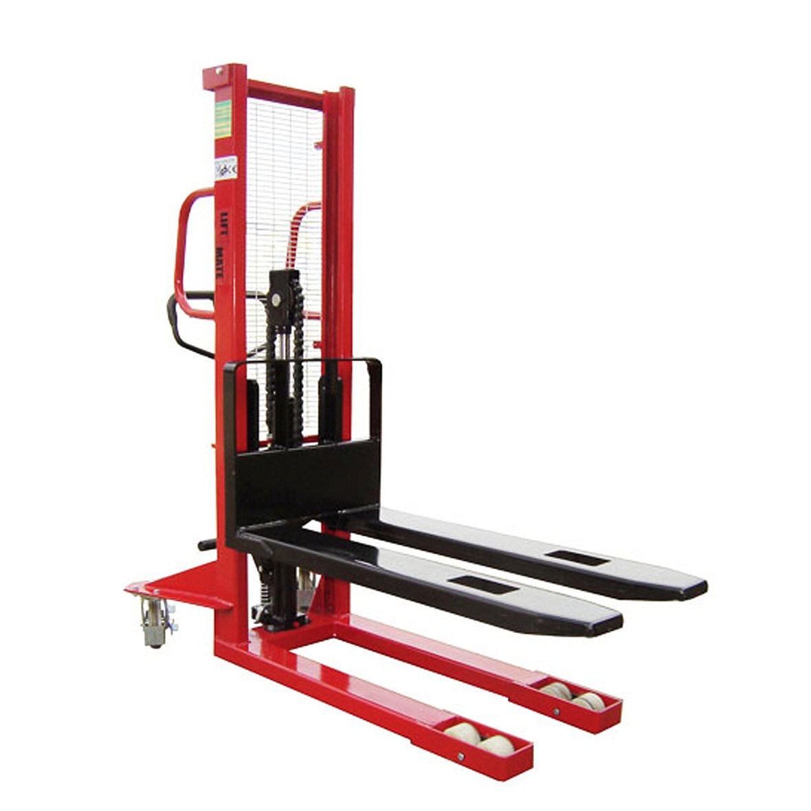 Manual stacker, 1000 kg load, 85-3000 mm lift height | AJ Products