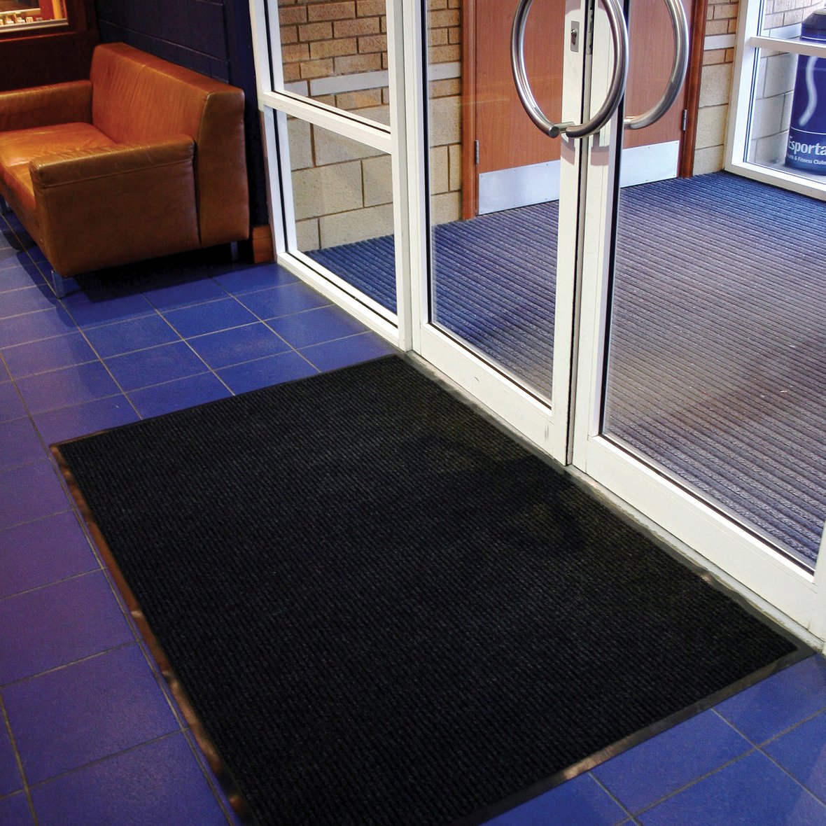 Heavy duty entrance mat, 800x1200 mm, charcoal | AJ Products