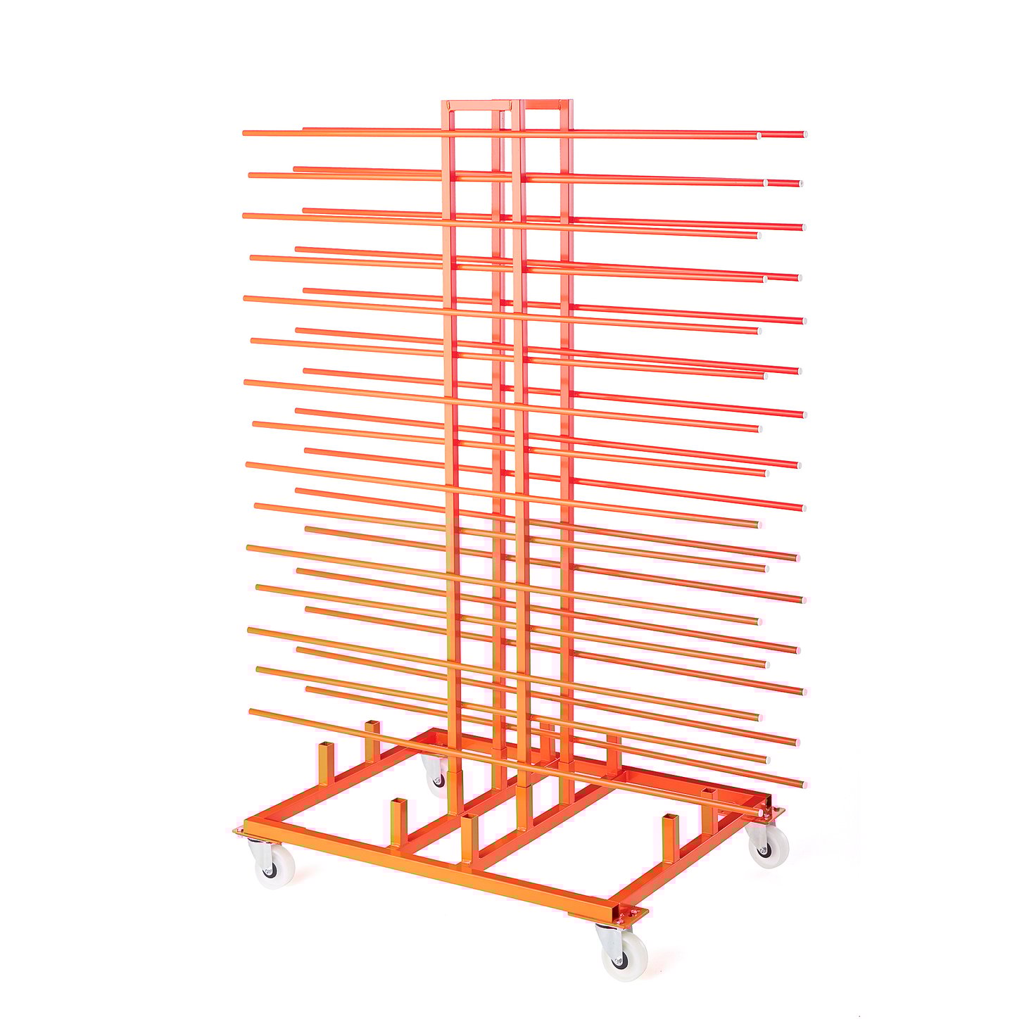 Drying trolley, 15 tray levels D 600 mm, 250 kg load | AJ Products
