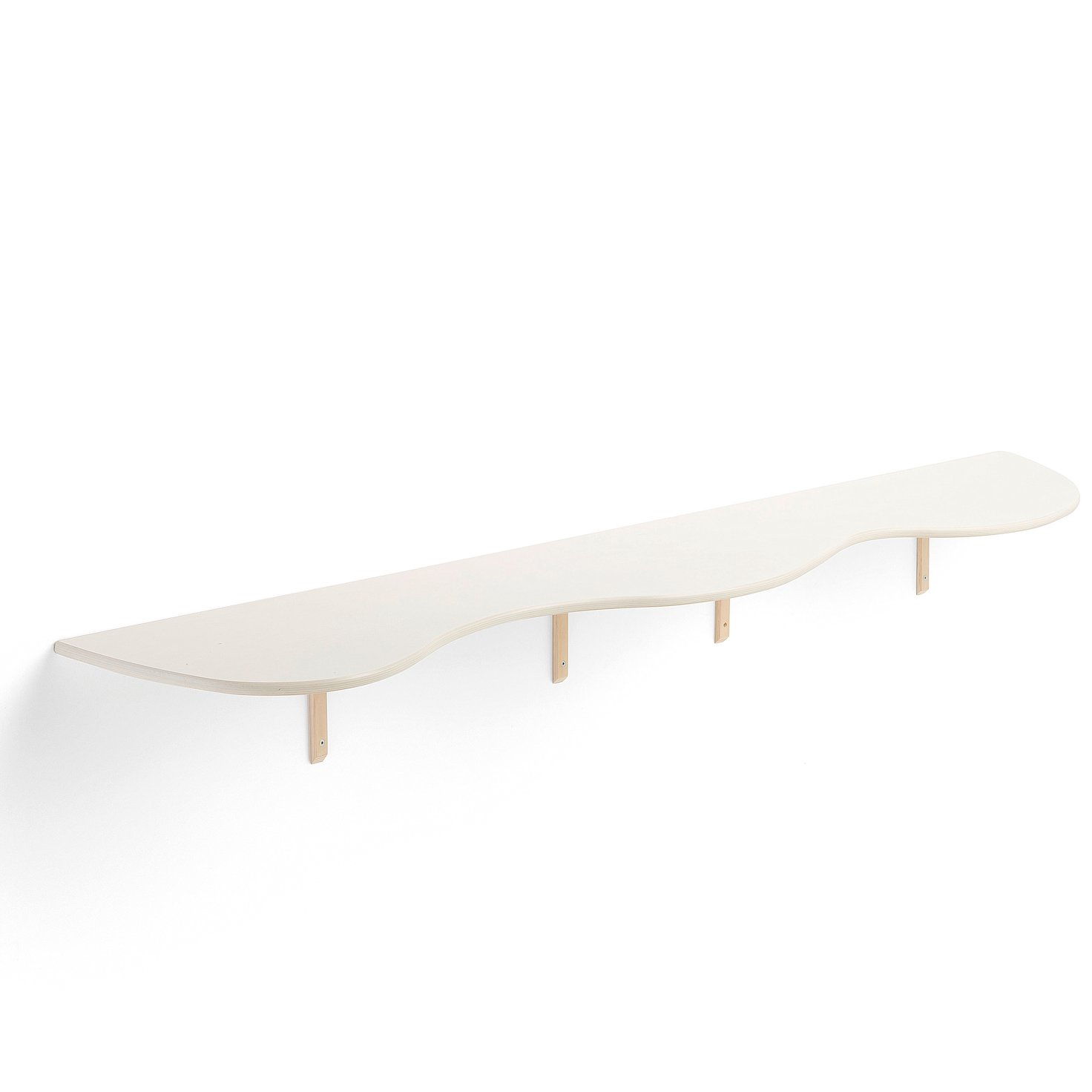 Writing shelf, 2000x320 mm, white | AJ Products