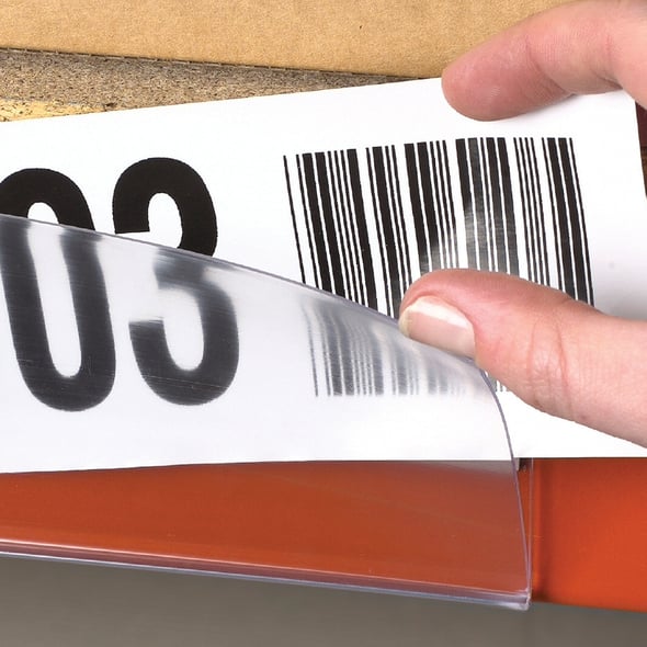 Magnetic ticket holder, 50-pack, 80x200 mm | AJ Products