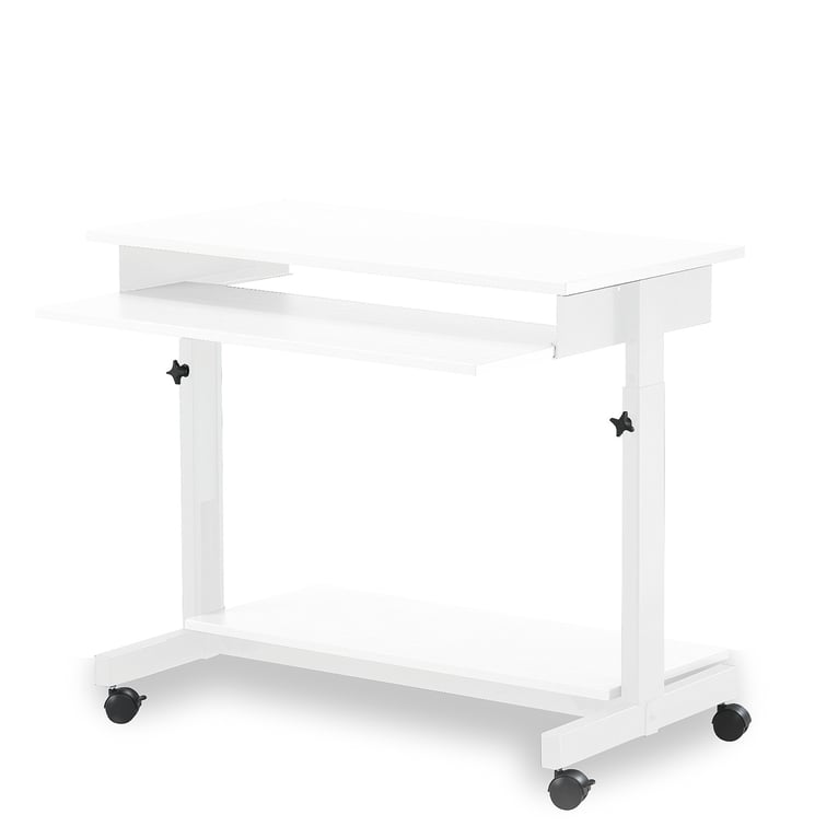Height adjustable computer workstation LOGIC, 780x500 mm, white | AJ ...