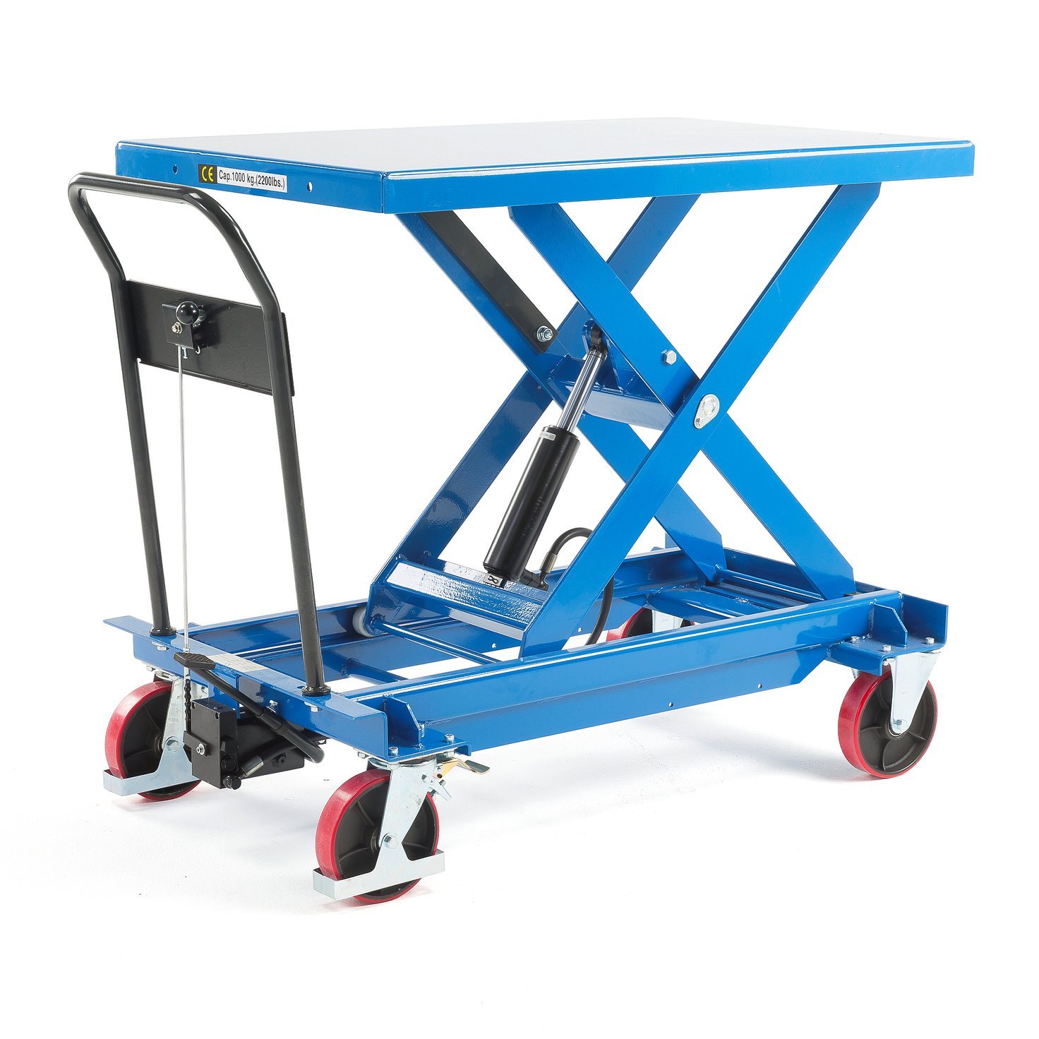Hydraulic lift trolley ACE, 1000 kg, 1200x800x425 mm | AJ Products