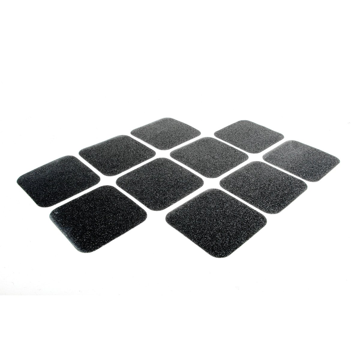 Grip-foot anti-slip tiles, 10-pack, 140x140 mm, black | AJ Products