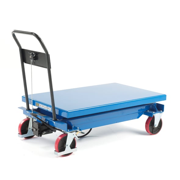 Hydraulic lift trolley ACE, 1000 kg, 1200x800x425 mm | AJ Products