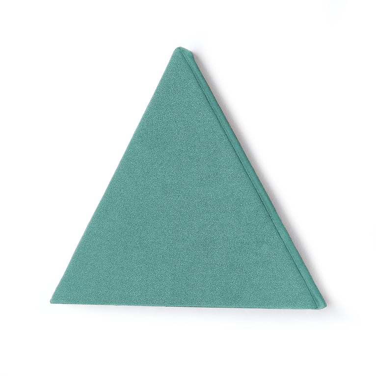 Acoustic ceiling hanging panel POLY, triangle, 600x600x600x56 mm ...