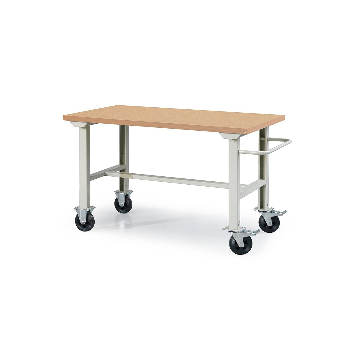 Mobile workbench ROBUST, 1500x800 mm, hardboard | AJ Products