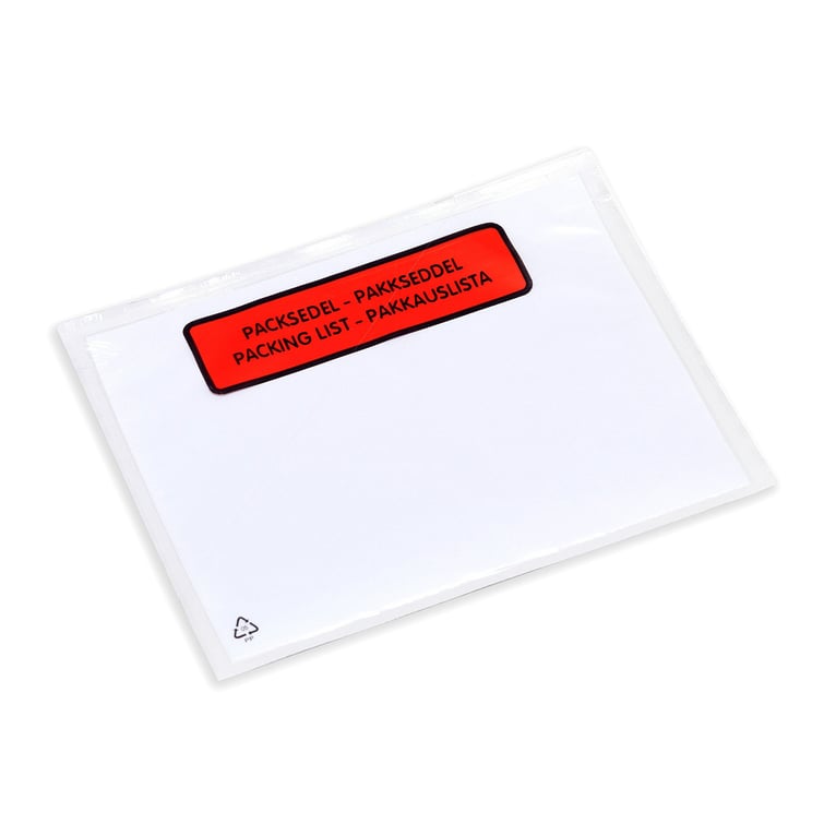 Adhesive delivery note pocket, 1000-pack, C6 | AJ Products