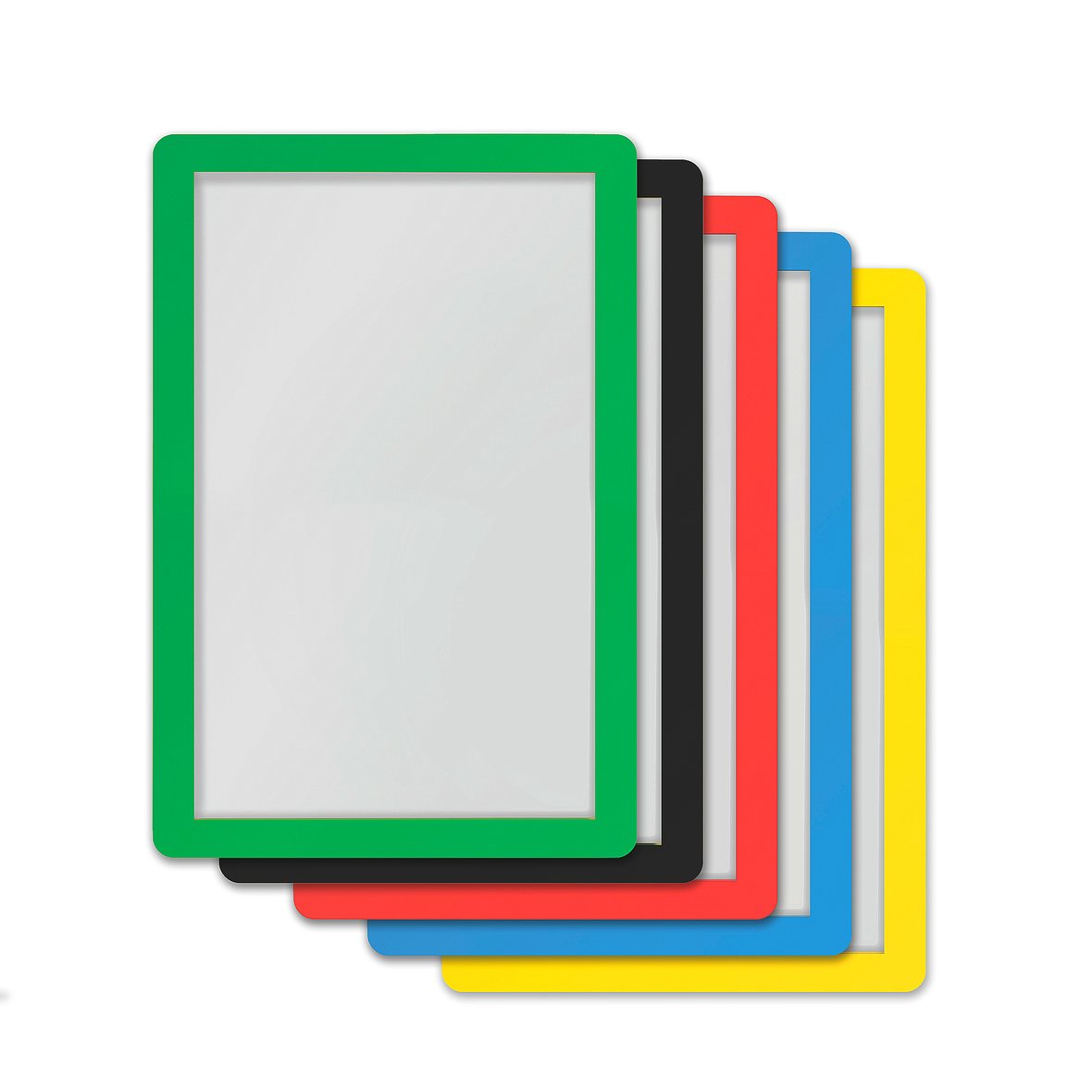 Magnetic document frame, 10-pack, A4, assorted | AJ Products