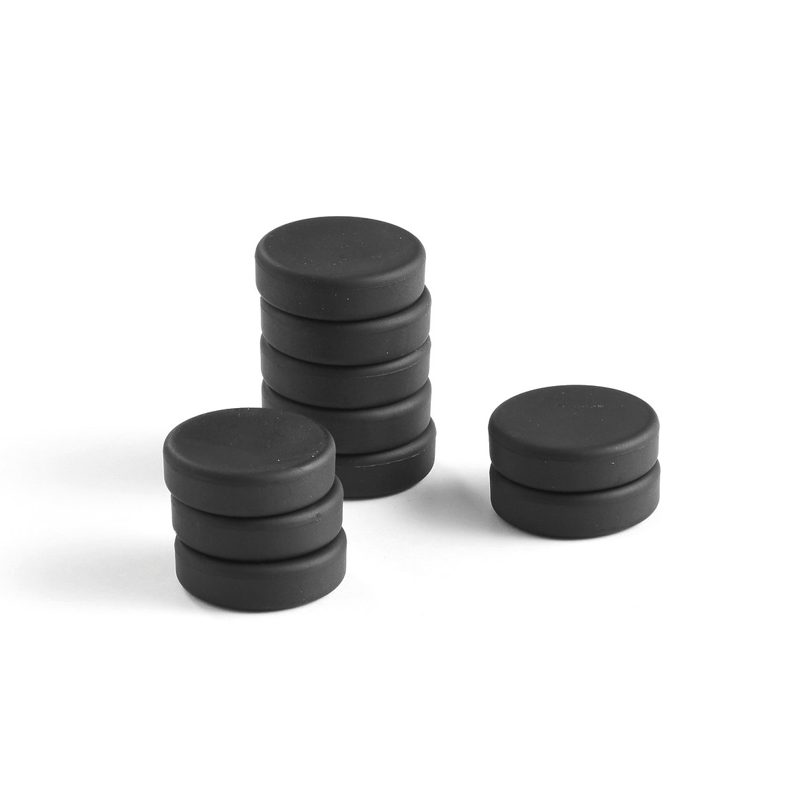 Extra starka magneter till glasskrivtavlor, 10-pack, svart | AJ Produkter