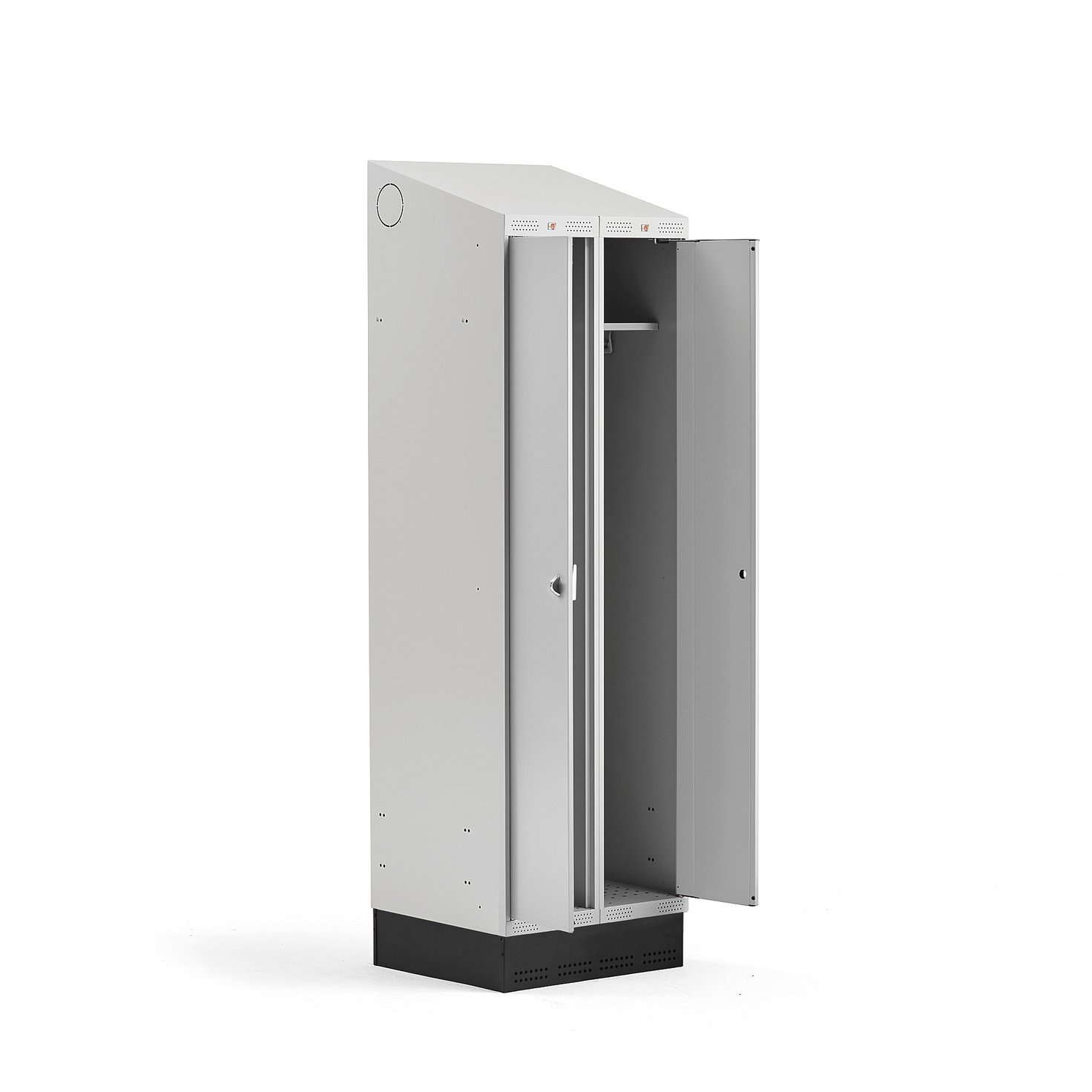 Clean-dirty locker CLASSIC COMBO, skirting, 2 doors, 2050x600x550mm ...