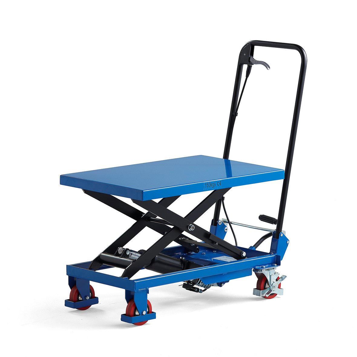 Lift trolley ACE, 150 kg load, 220-720 mm lift height | AJ Products
