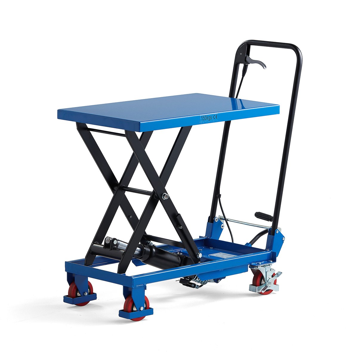 Lift trolley ACE, 150 kg load, 220-720 mm lift height | AJ Products
