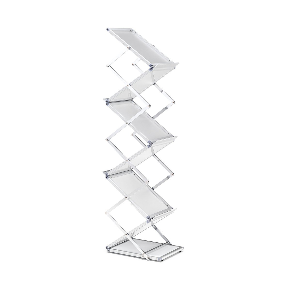 Portable brochure rack INTRO with case, 1450x260x320 mm | AJ Products
