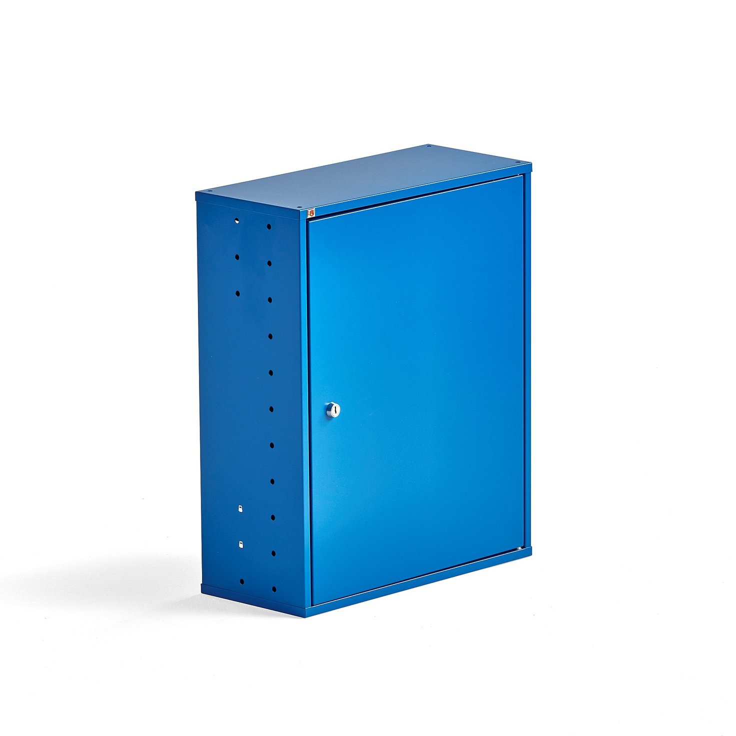 Small component cabinet SERVE with tool panels, 580x470x205 mm, blue ...