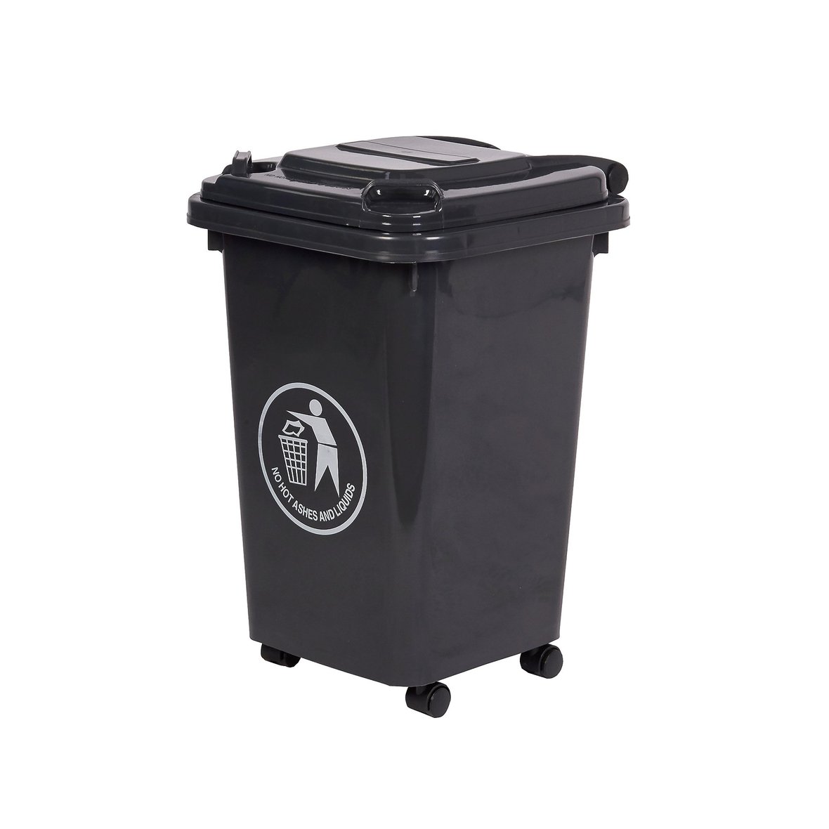 Mini Wheelie Bin 520x400x350 Mm 30 L Dark Grey Aj Products