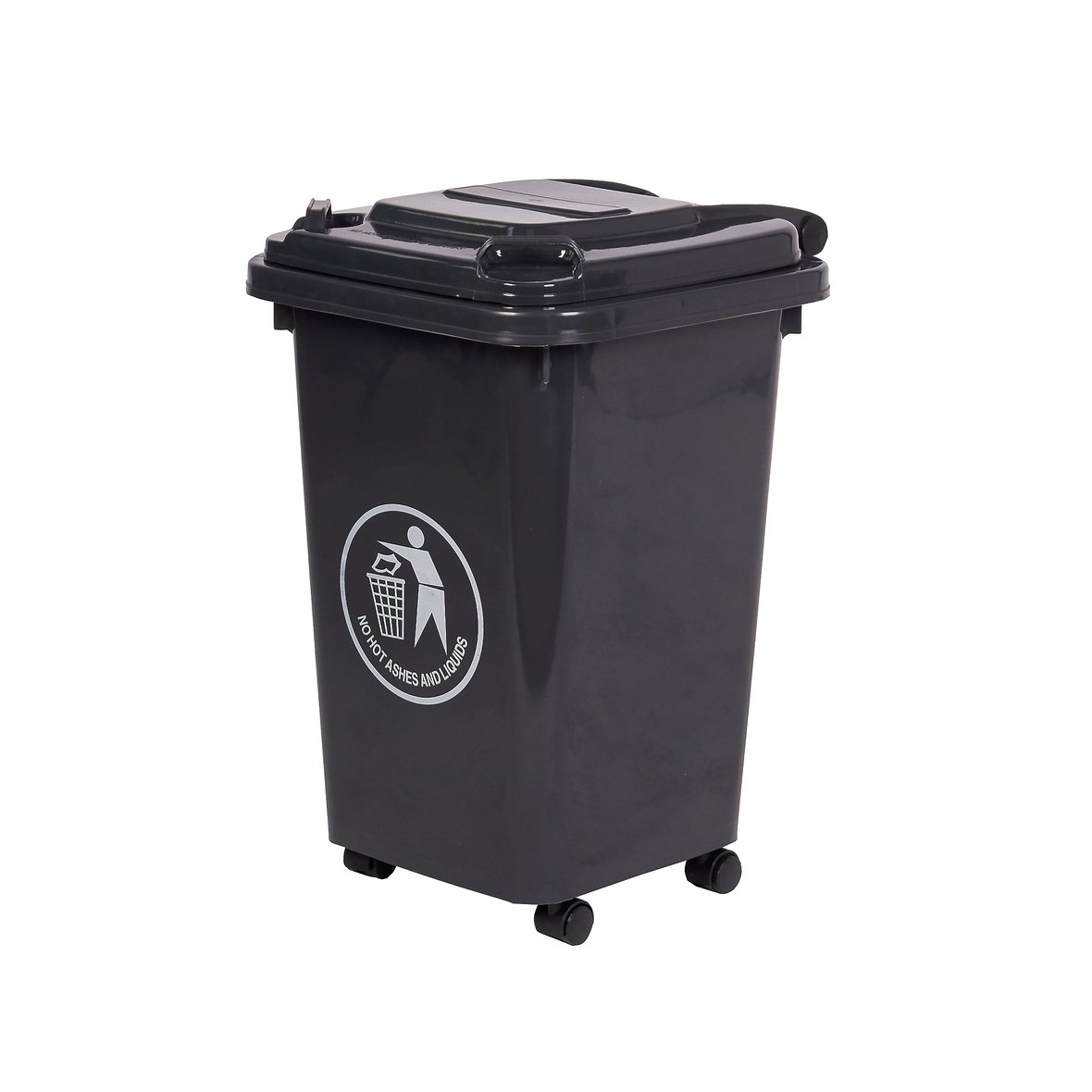 Mini Wheelie Bin 520x400x350 Mm 30 L Dark Grey Aj Products