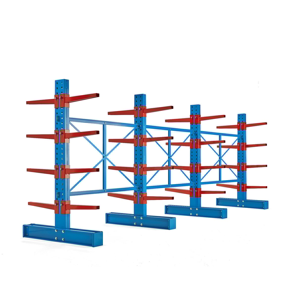 Heavy duty cantilever racking package EXPAND, 32 x 600 mm arms, 16000 ...
