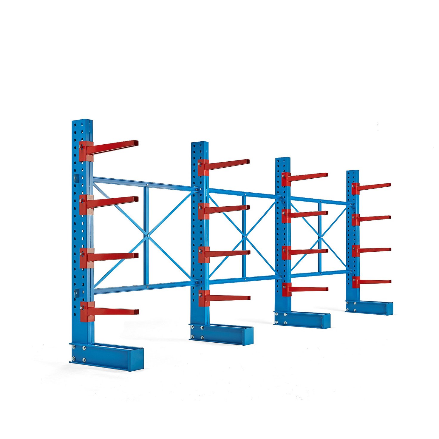 Heavy duty cantilever racking package EXPAND, 16 x 600 mm arms, 8000 kg ...
