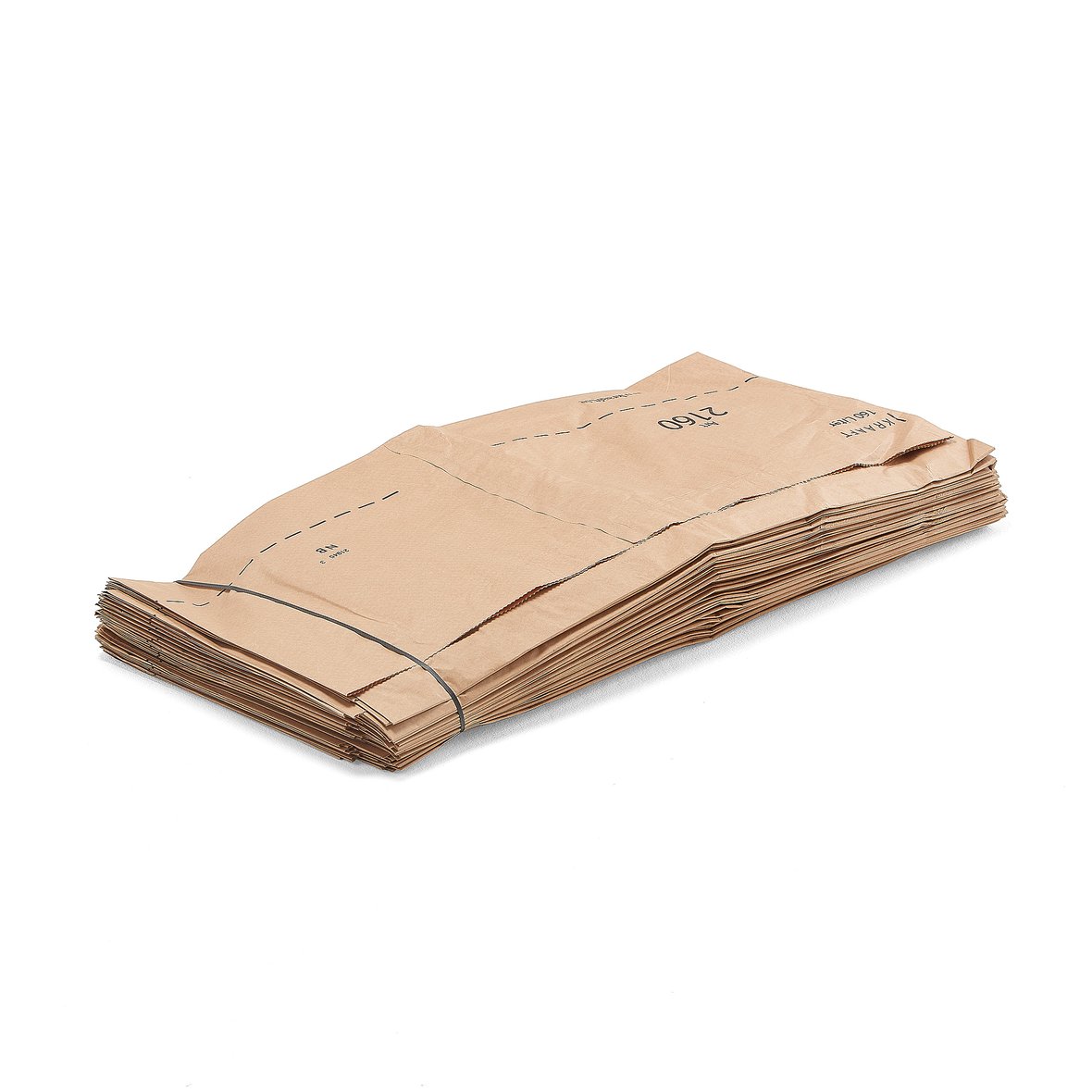 Reinforced paper sack, 50-pack, 160 L | AJ Products