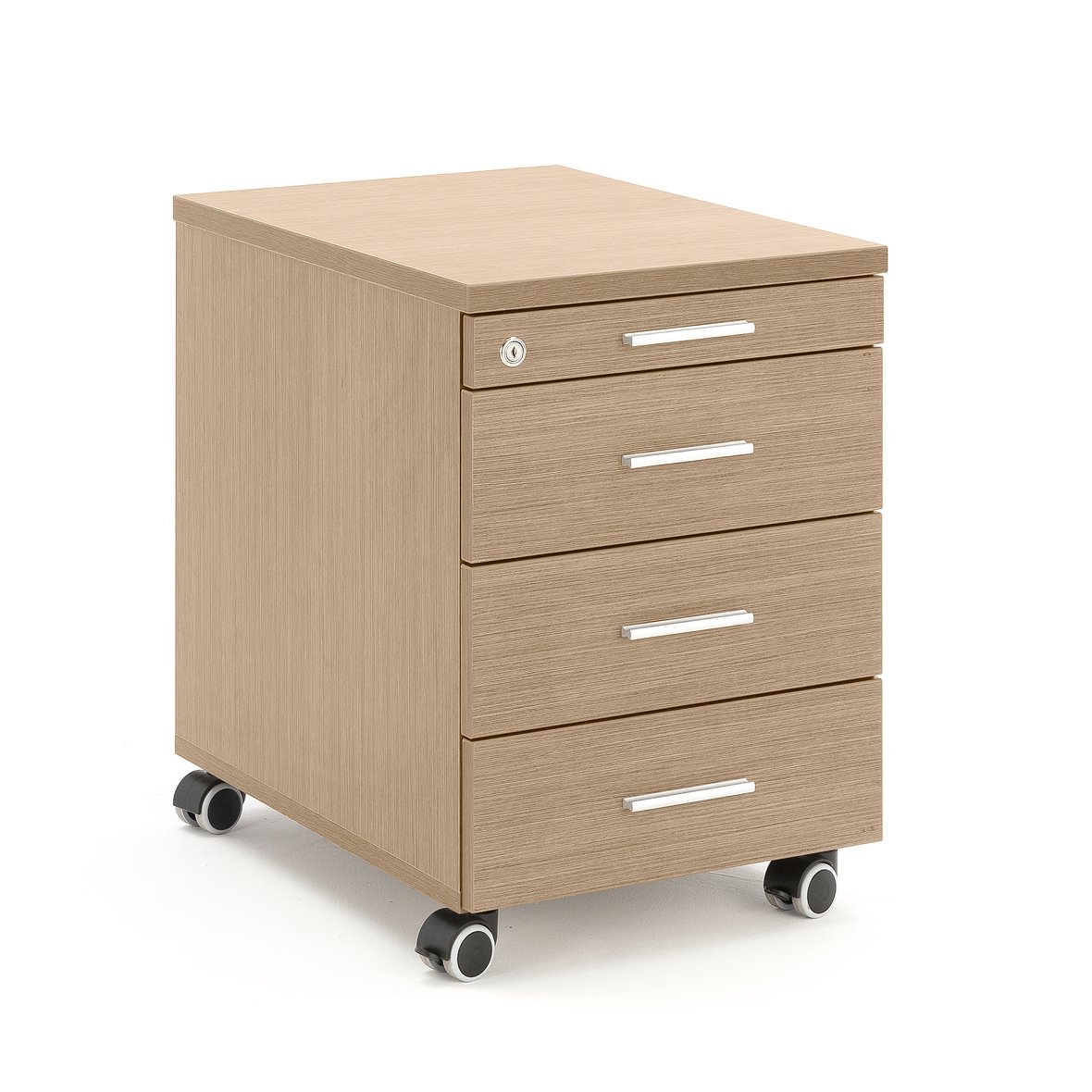 Pokretna jedinica sa fiokama, sa 4 fioke, hrast | AJ Proizvodi